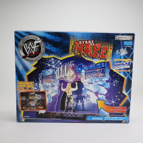WWE Jakks Pacific Stage of Rage Playset Smackdown Fist Entrance 2002 ...