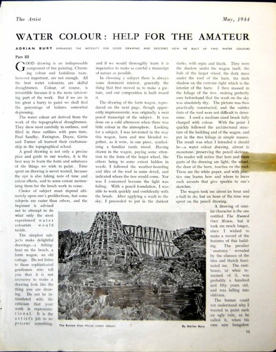 Old Print Derelicts At Low Tide Boats Adrian Bury Ruined Oast House ...