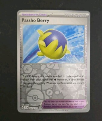 Pokemon Near Mint Surging Sparks Reverse Holo Passho Berry 184/191 | eBay