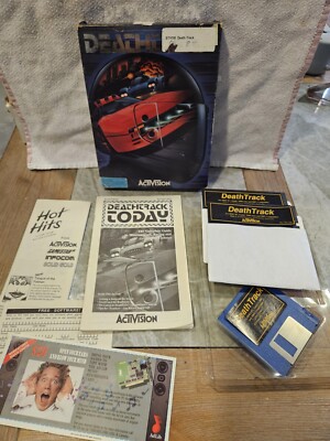 DEATHTRACK Activision 1989 Big Box PC DOS Game 3.5" and 5.25" Disks | eBay