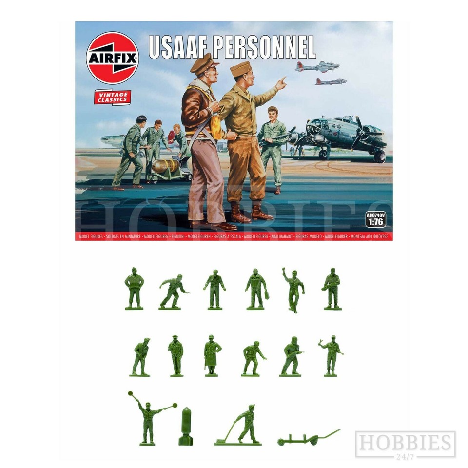 Airfix WW2 Figures 1:76 Model Kit 48 Army Soldiers British German US ...