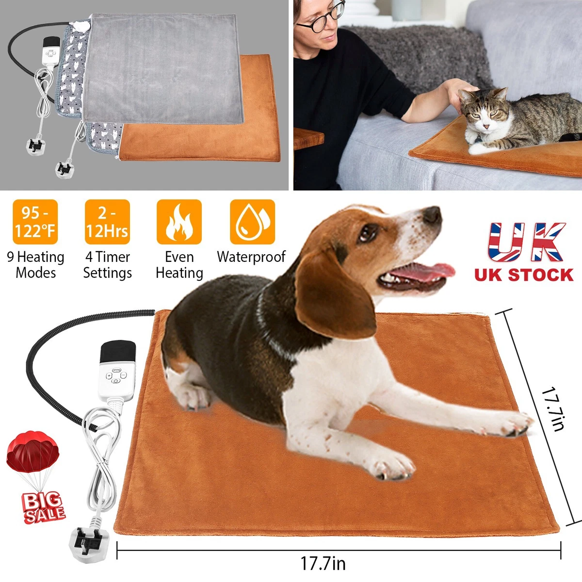 Dog House Heating Pad Heated Pet Mat Gun Dog House Door