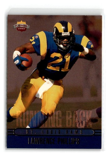 1997-Score Board Playbook -#55-Lawrence Phillips -St. Louis Rams | eBay
