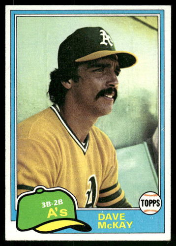 Dave McKay 1981 Topps Oakland Athletics #461 Near Mint or Better | eBay