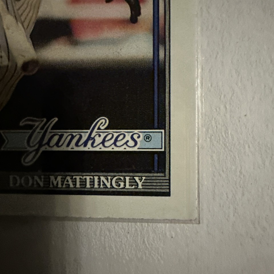 1991 TOPPS BASEBALL #100 DON MATTINGLY NEW YORK YANKEES (ERROR HITS '10 ...
