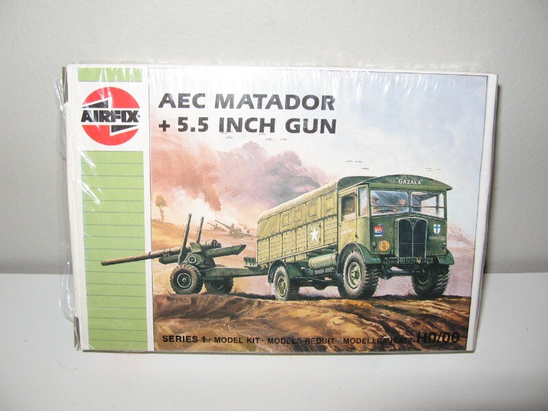 Airfix AEC Matador 5.5 Inch Gun Model Kit #01314 Series 1 HOO/OO MIB | eBay