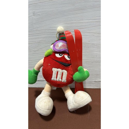 Vintage Red M7M's Skiing Christmas Plush 2002 | eBay