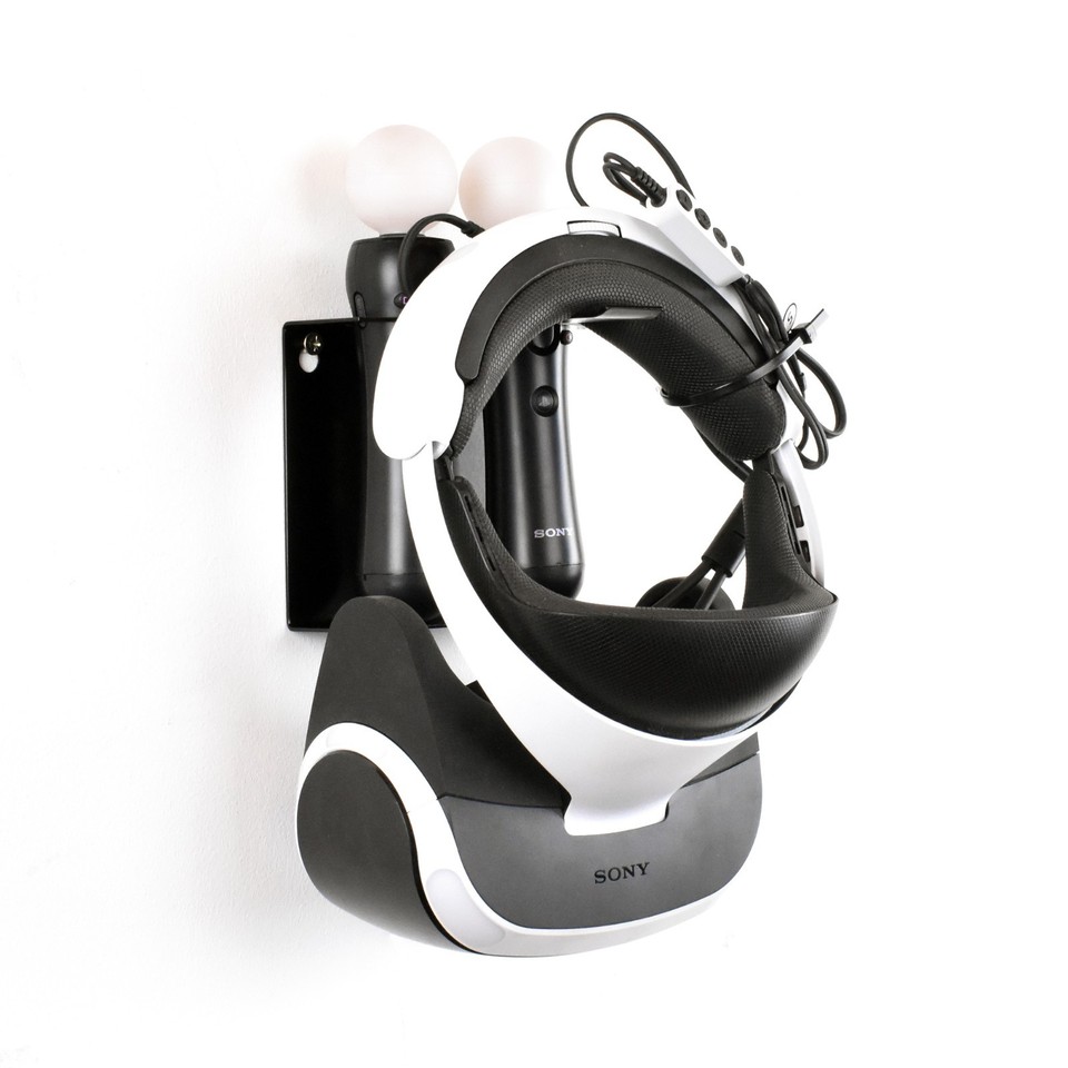 Playstation 4 PS4 VR Headset Move Motion Wall Mount Kit Video Game ...