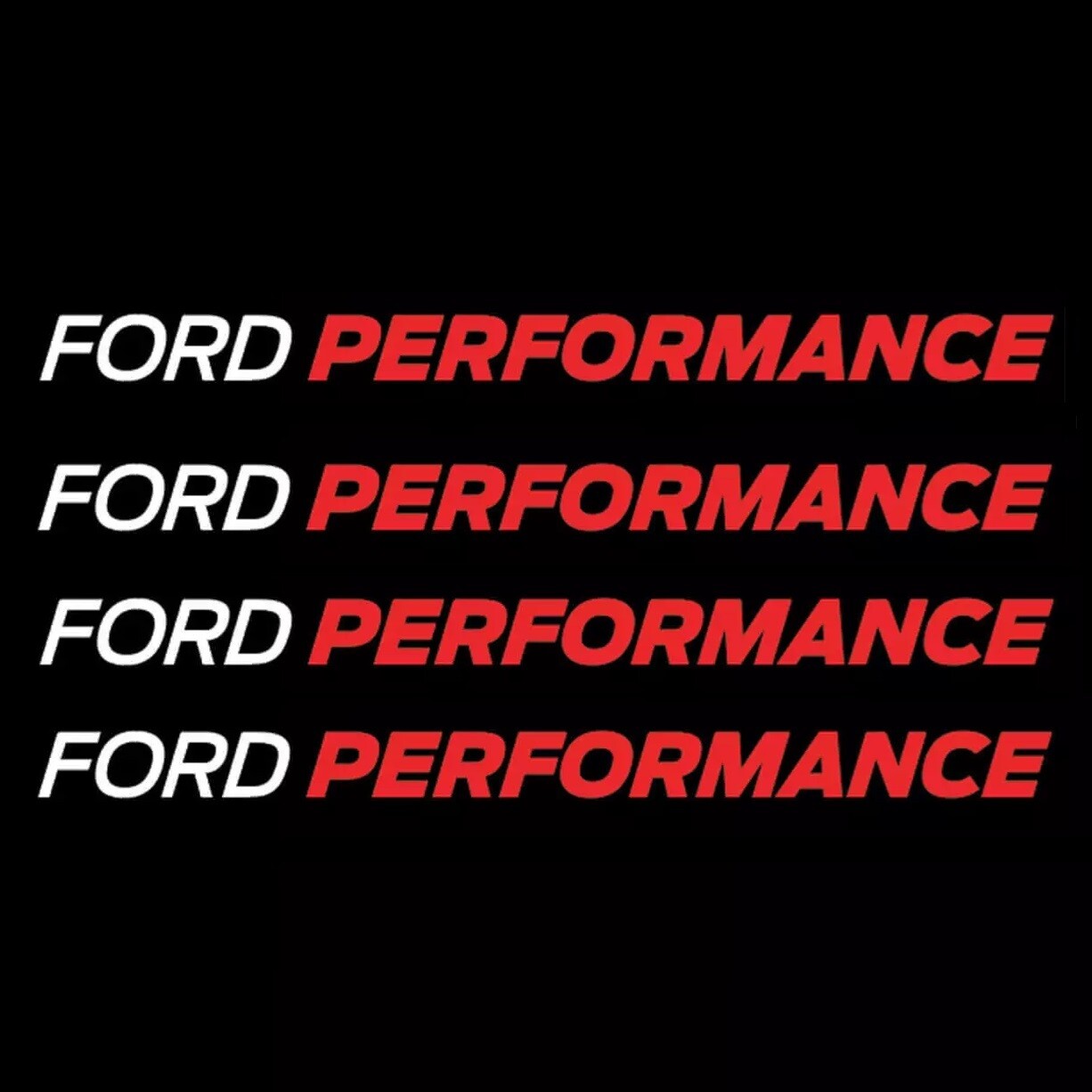 Ford Performance Decal Die Cut Vinyl Emblem Windshield Car Sticker - 4 ...