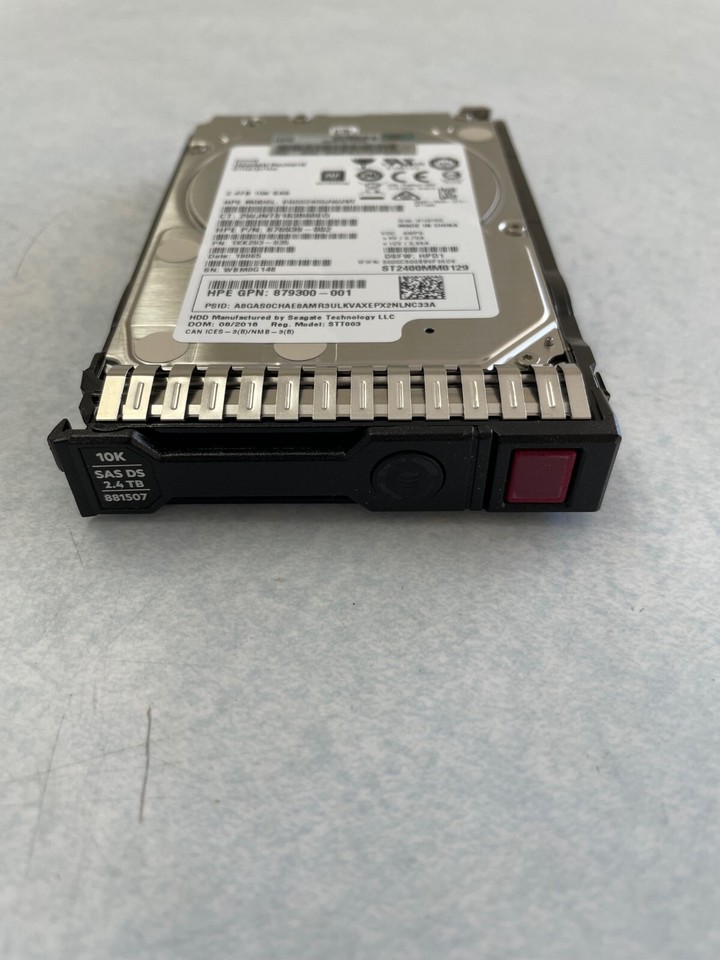 881457-B21,881507-001 HPE 2.4TB SAS 12G MISSION CRITICAL 10K SFF SC | eBay