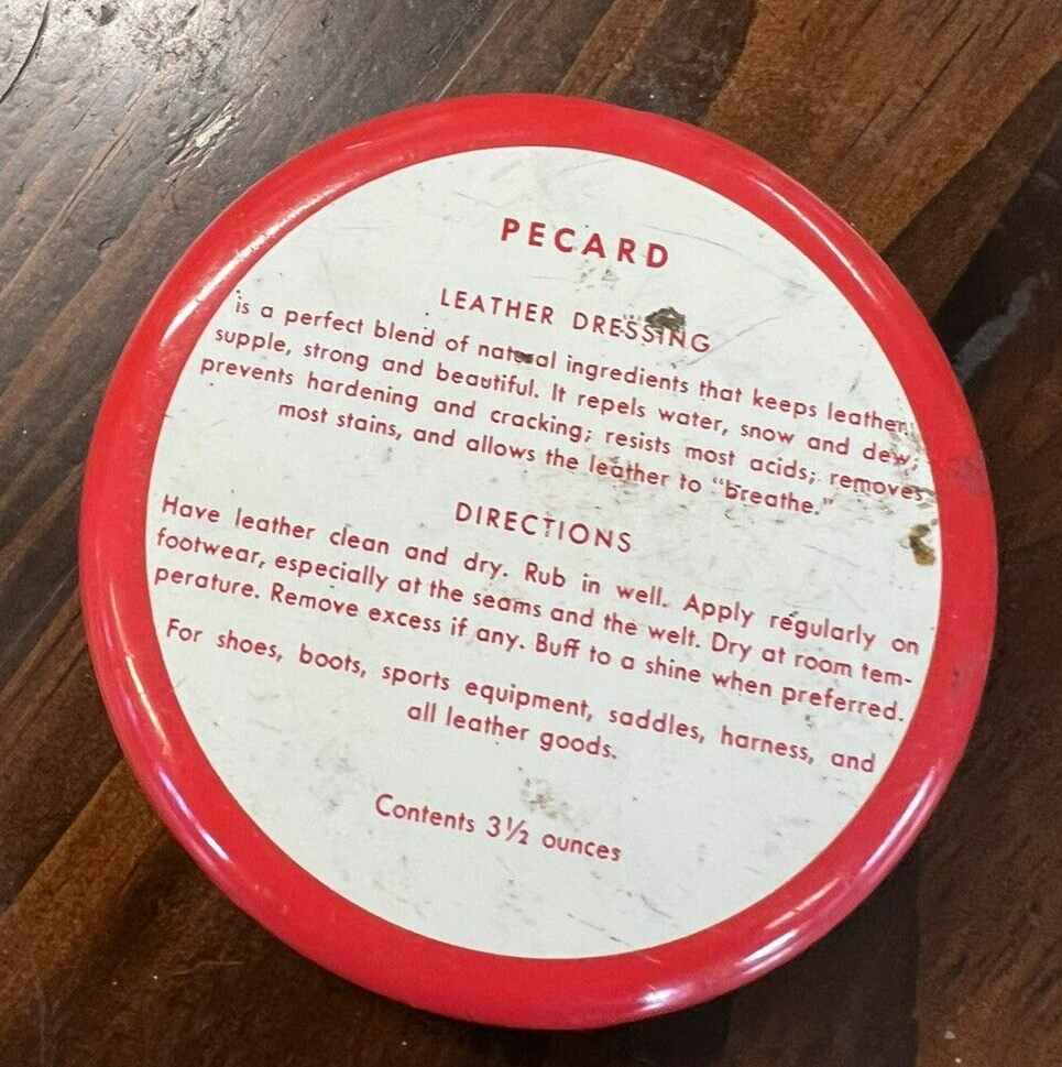 PECARD NEVER LEAK LEATHER DRESSING TIN | eBay