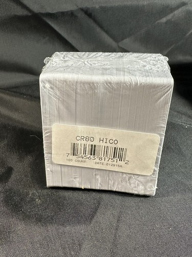 HID 100 Pearl UltraCard PVC Cards, HiCo MagStripe 2 Track, CR80 .30 Mil ...