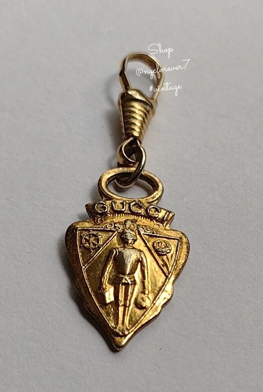GUCCI Crest Armored Medieval Knight Pendant Charm Ros… - Gem
