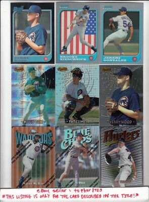 (MC) 1997 Bowman's Best Refractor PAT CLINE #123 Cubs | eBay