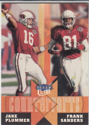 JAKE PLUMMER/FRANK SANDERS 1999 Fleer Ultra Counter Parts #6 of 15 CP ...