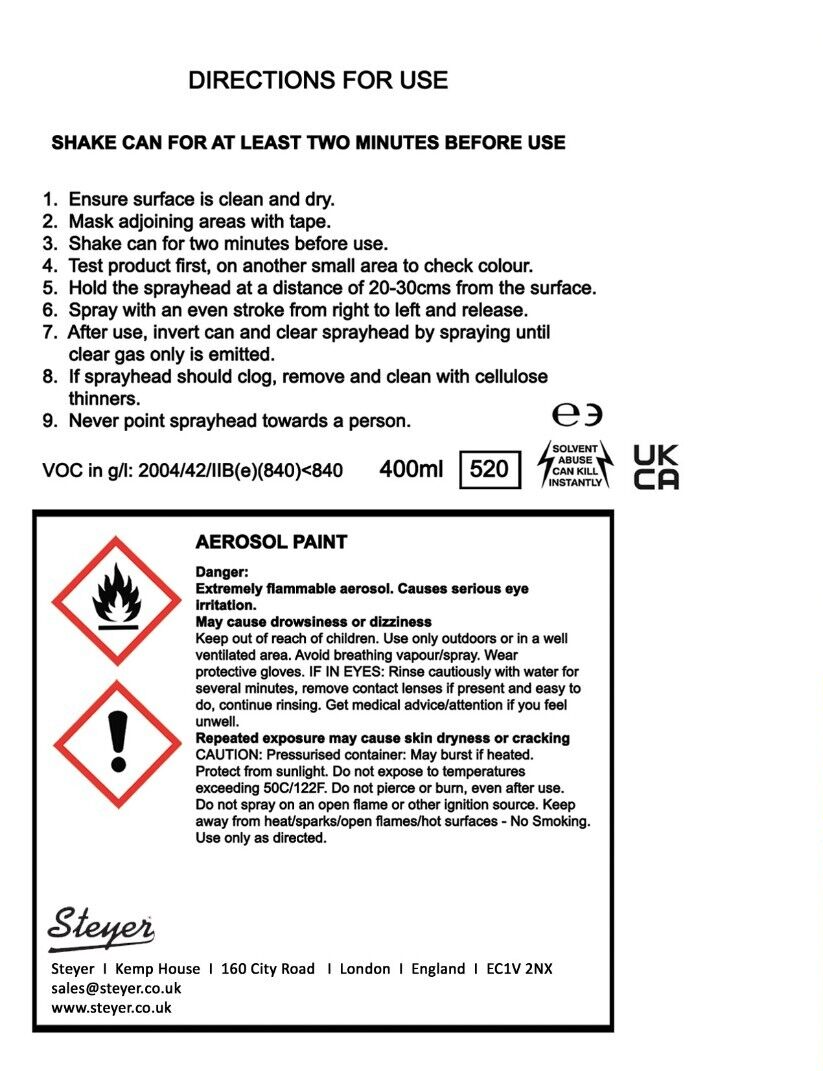 Mercedes Arctic White Gloss Aerosol Spray Paint Sprinter Vito Van 9147 ...