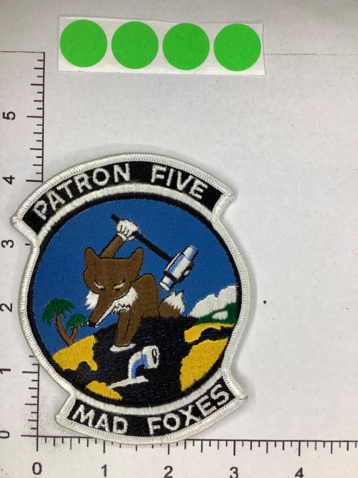 US NAVY PATRON FIVE MAD FOXES SQUADRON PATCH | eBay