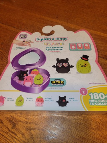 SQUISHMALLOWS SQUISH-A-LONGS - 8 PIECE SET-SERIES 2 - PURPLE CASE | eBay