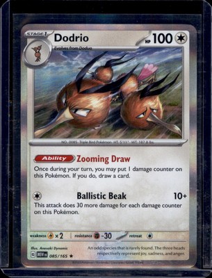 Dodrio SV: Scarlet & Violet 151 Pokémon #085/165 Holo Rare NM+ | eBay