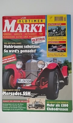Oldtimer Markt Zeitschrift Heft 10 / 1998 Mercedes SSK | eBay.de