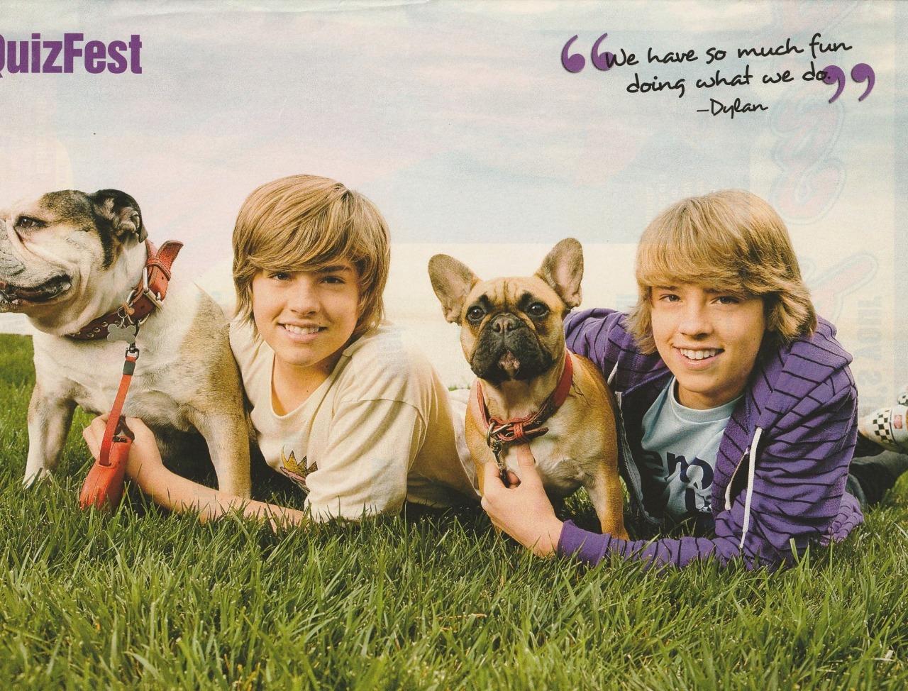 Cole Sprouse Dylan Sprouse teen magazine pinup clipping grass teen ...