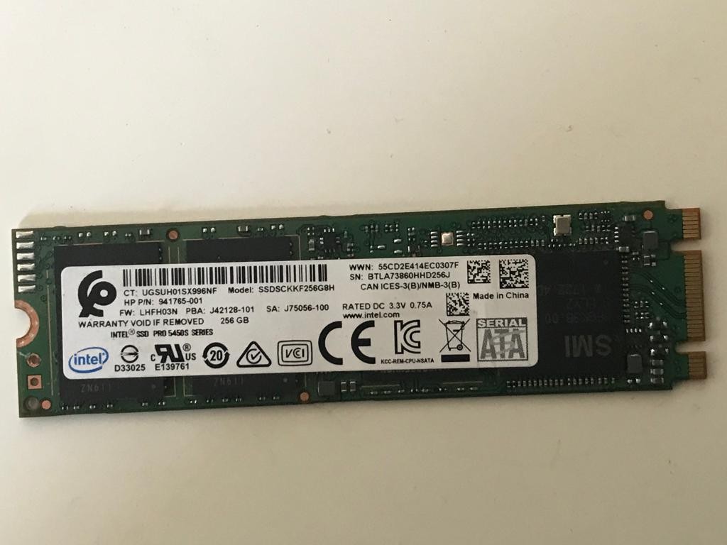Intel Pro 5450S Internal 256GB Laptop SSD 941765-001 M.2 2280 Solid ...