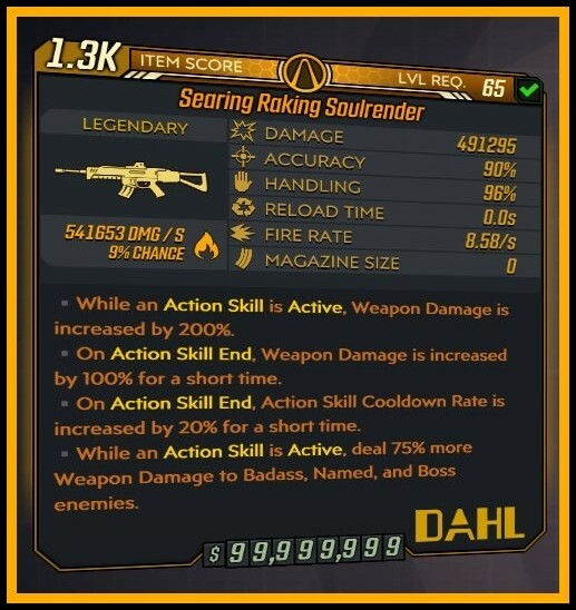 All Platforms Borderlands 3 Modded Soulrender LvL 72 All Elements ...