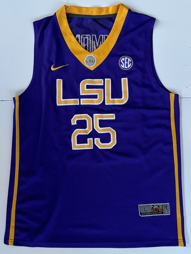 Nike Team Elite Ben Simmons LSU Tigers Purple Jersey L Graphic NCAA ...