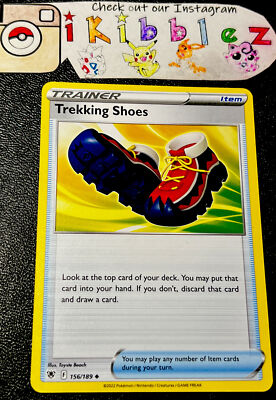 Trekking Shoes 156/189 NM Non Holo Foil Pokémon Card. Free Tracked ...