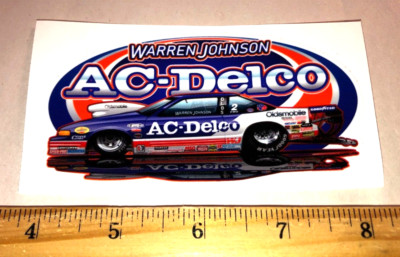 WARREN JOHNSON AC Delco Olds Pro Stock NHRA Racing Sticker Decal | eBay