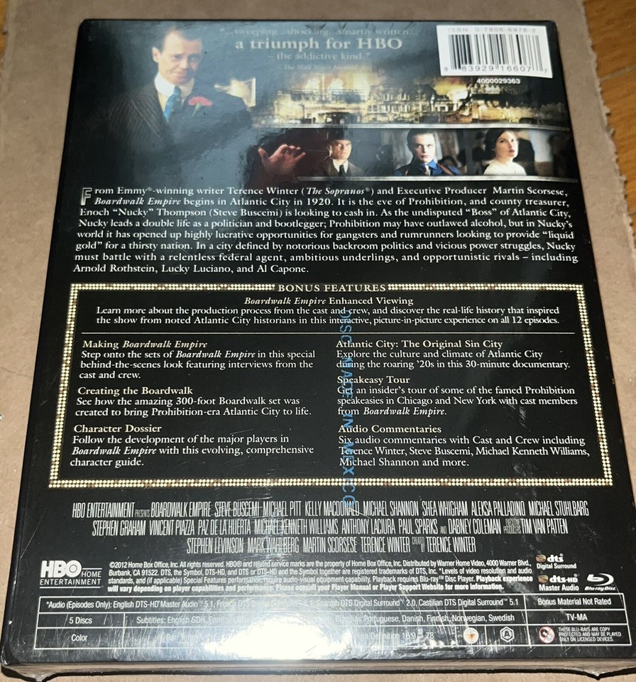 BOARDWALK EMPIRE: COMPLETE FIRST SEASON (2008) HBO BLU-RAY Martin ...