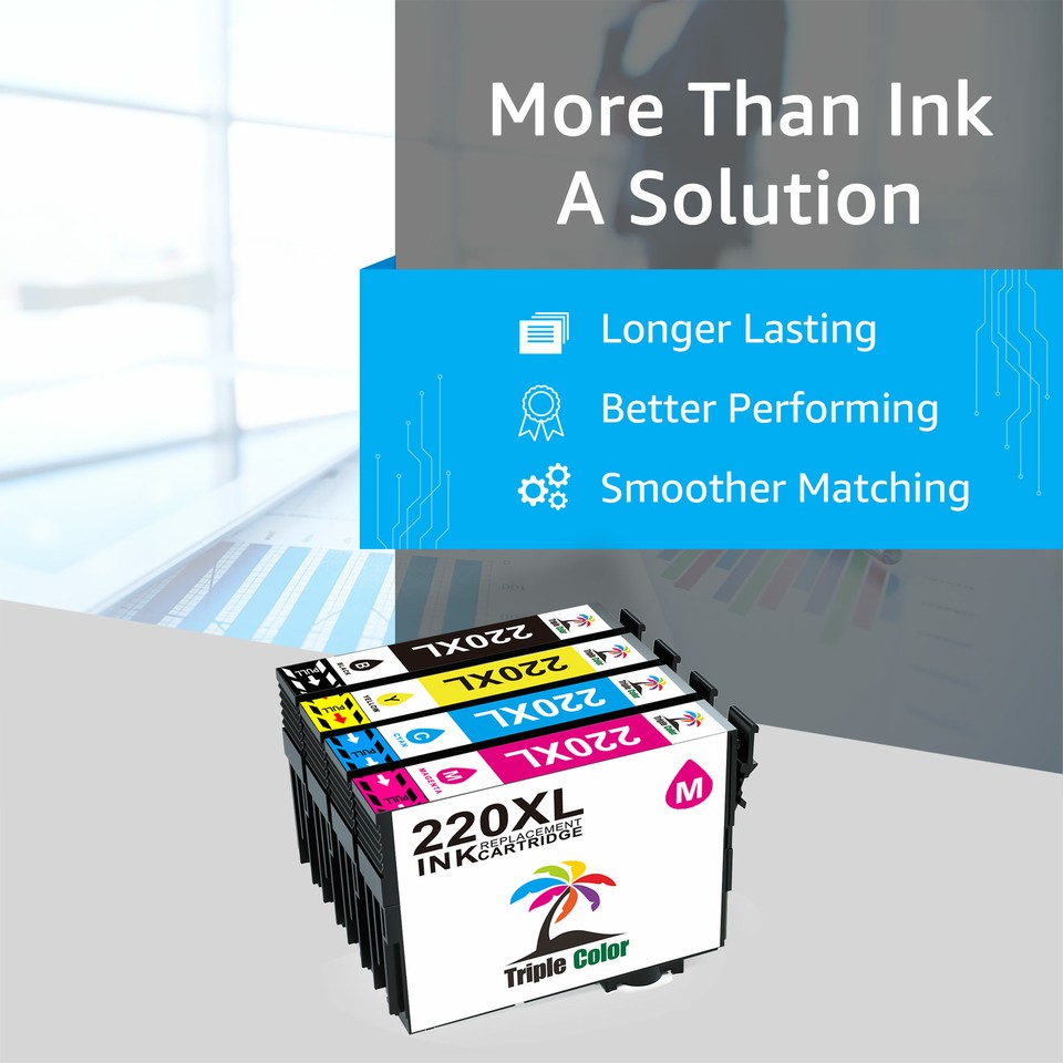 Ink Cartridges 220XL for Epson WorkForce WF2650 WF2660 WF2750 XP-420 ...