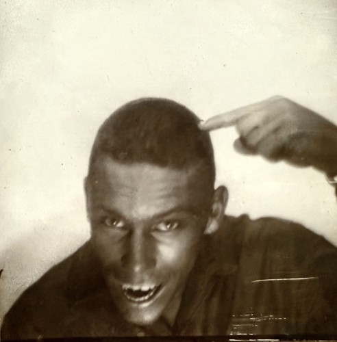 Vintage Photo Booth 1950s Cocky Crazy Soldier Handsome Man Gay Int | eBay