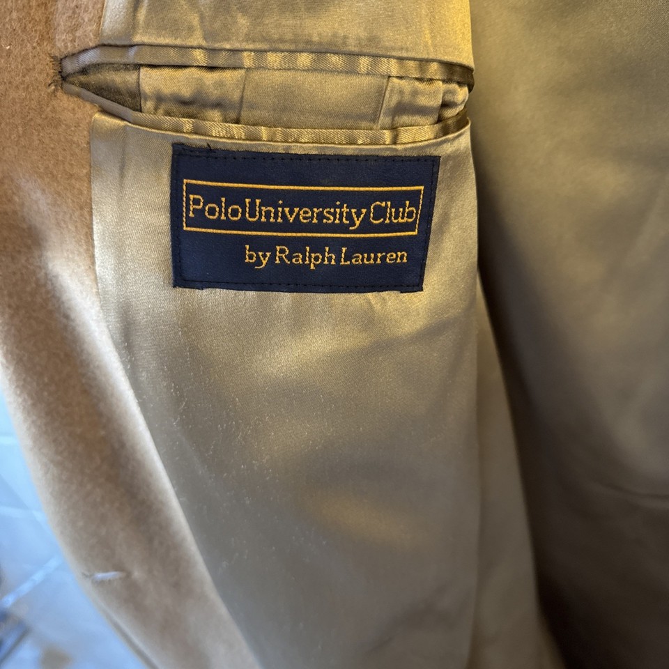 Vintage 80’s Men's Ralph Lauren Polo University Club Camel Coat ...