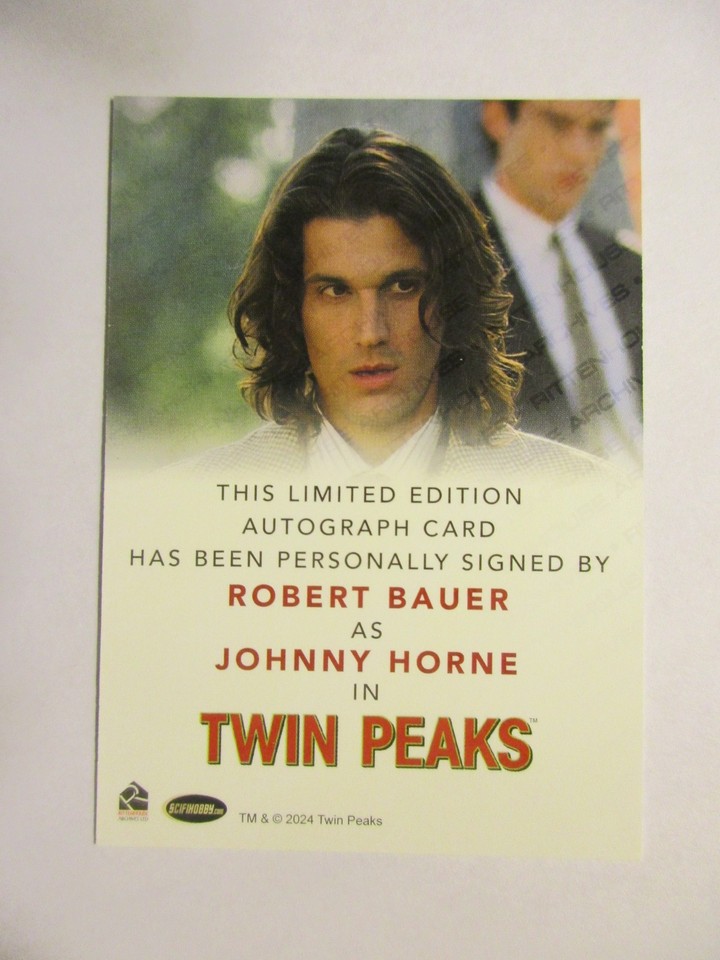 2025 Twin Peaks Log Lady Chronicles ROBERT BAUER Classic Inscription ...