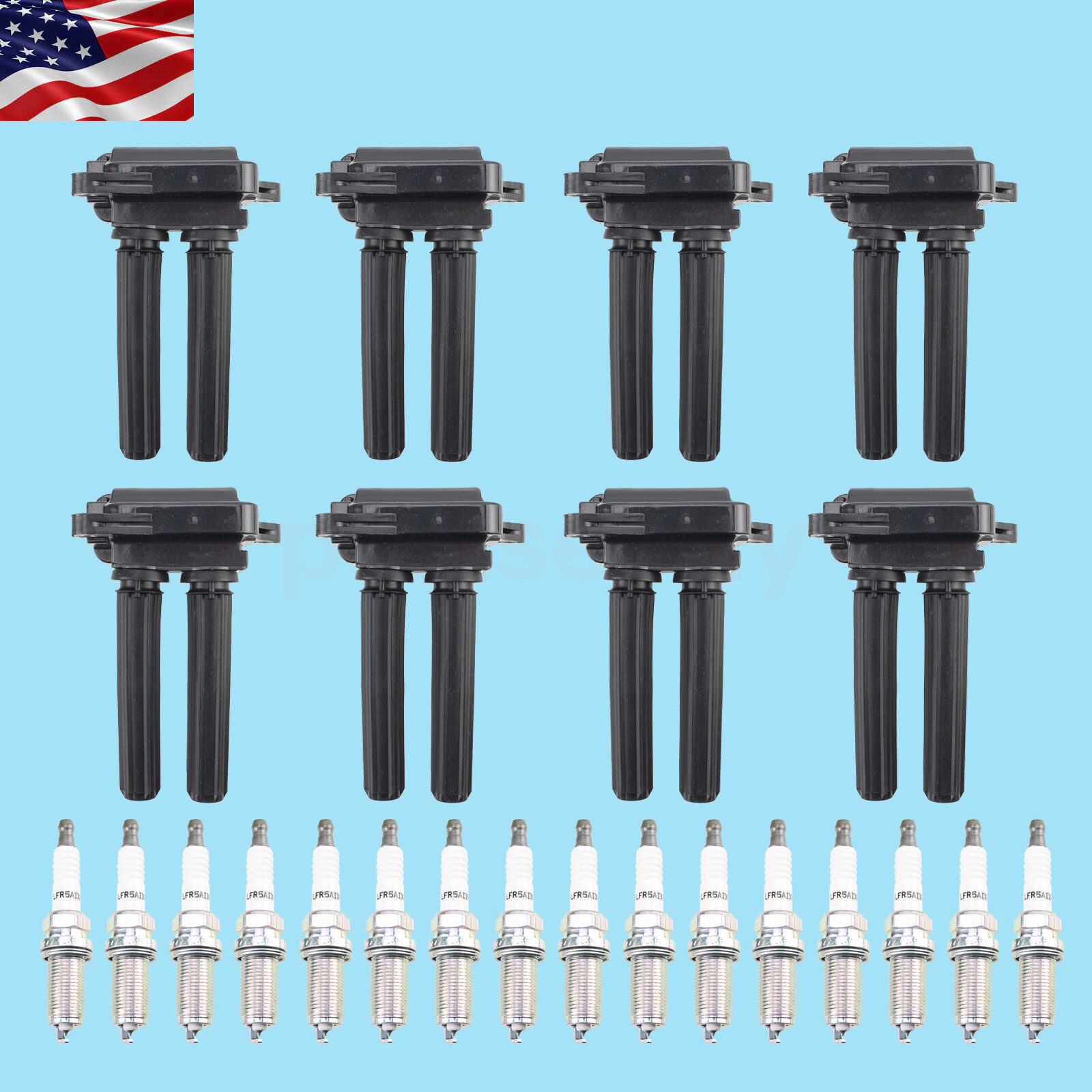 UF504 Ignition Coil & Iridium Spark plug for Chrysler 300 Dodge Durango ...