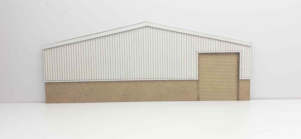 OO Gauge Ultra Low Relief Industrial Warehouse / Modern Unit Model ...
