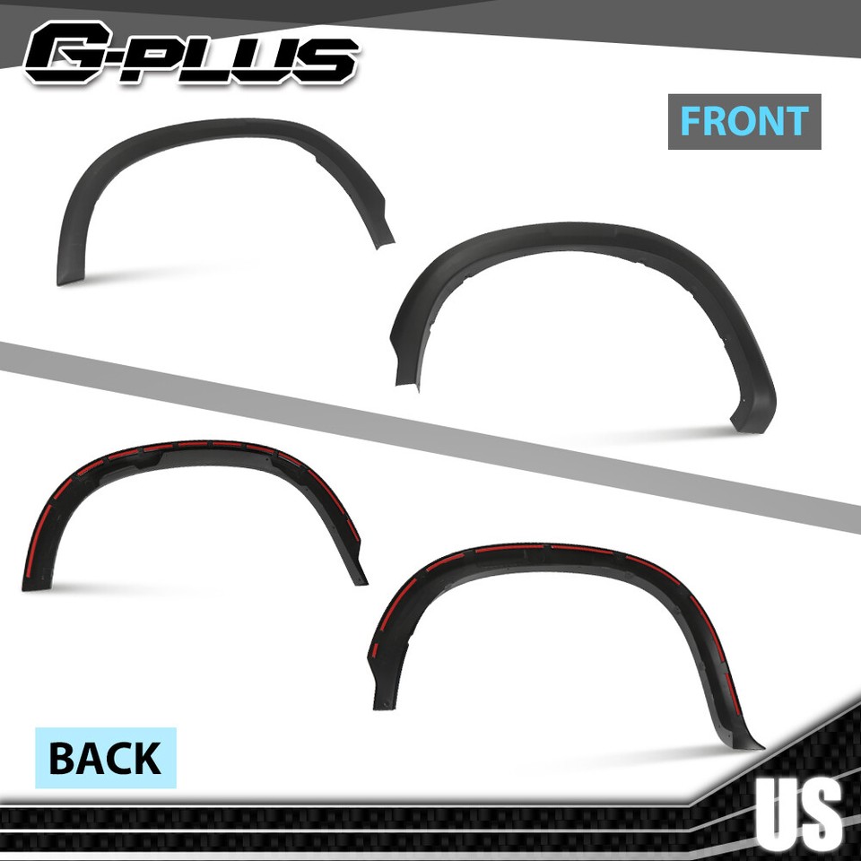 4PCS Fender Flares Kit Fit For 2019-2024 Chevrolet Silverado 1500 ...