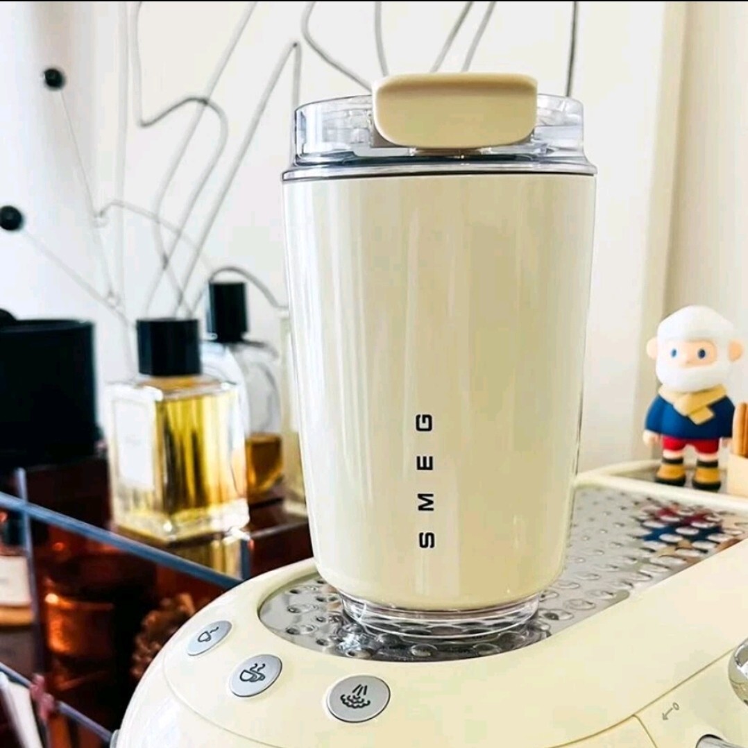 SMEG Tumbler Vintage Insulation Mug STAINLESS STEEL, FREE GIFTS FOR 3 ...