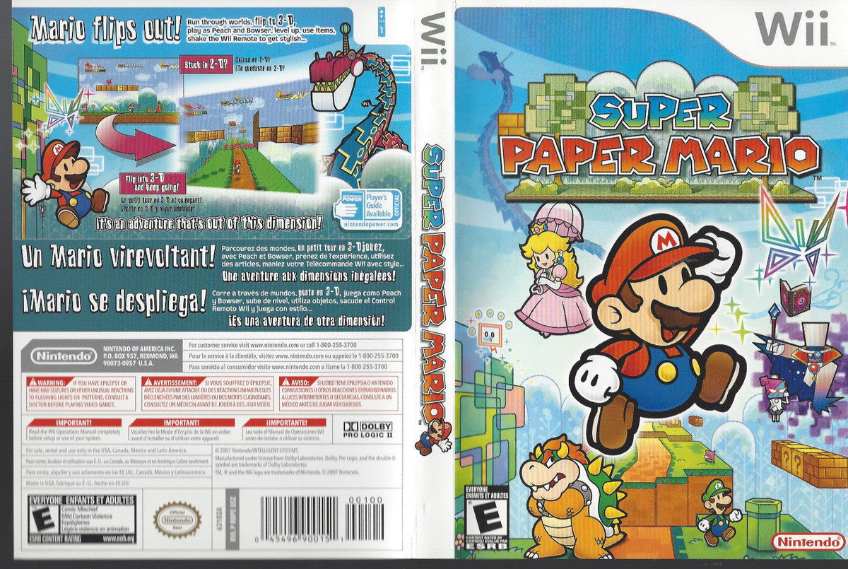 Super Paper Mario Box Art at Jason Criner blog