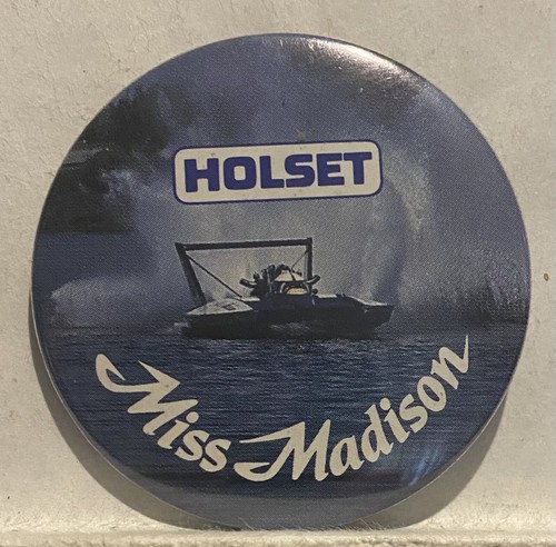 1989 Holset Miss Madison Hydroplane Boat Racing pinback button | eBay