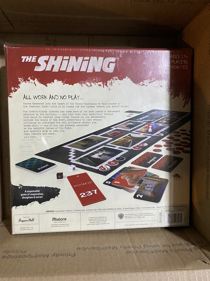 The Shining Board Game New Unopened Box | eBay