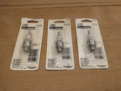 3 Champion CJ14 Spark Plug 846-1 Fits Briggs Stratton Honda Kawasaki ...