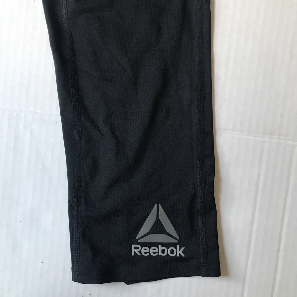 Reebok Compression Pants Mens SM Black Training Running Base Layer ...