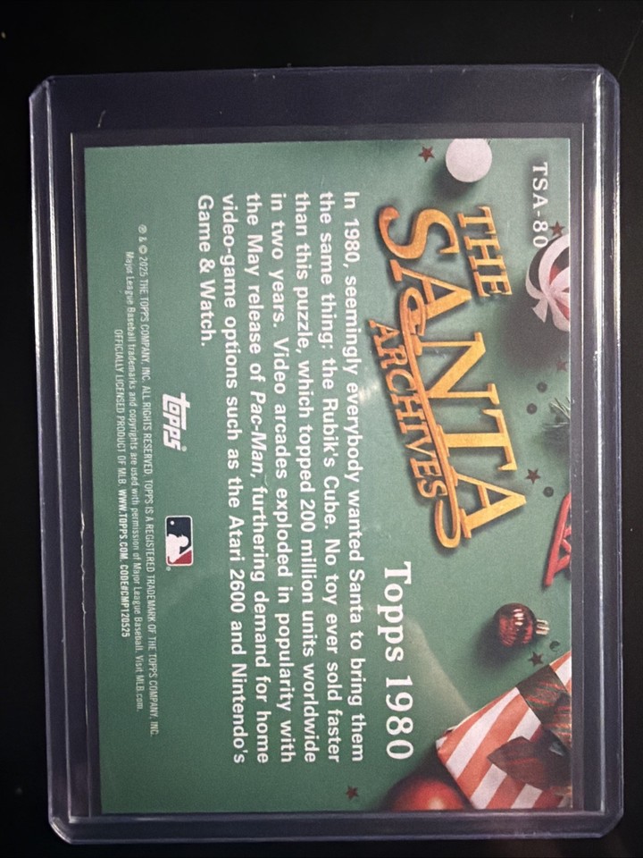 2025-2026 Topps Santa Clause Tsa-80 The Santa Archives Rare Mint ...