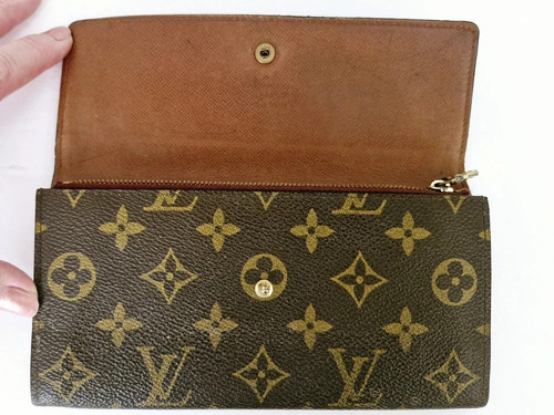 Louis Vuitton Portefeuille Sarah Monogram Long Wallet Brown Authentic ...