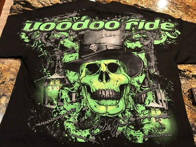 DALE EARNHARDT JR VOODOO RIDE T-Shirt Brand NEW JR NATION SEE PICS RARE ...