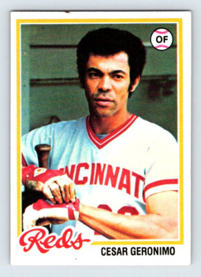 CESAR GERONIMO Cincinnati Reds 1978 Topps Baseball Card B206 | eBay