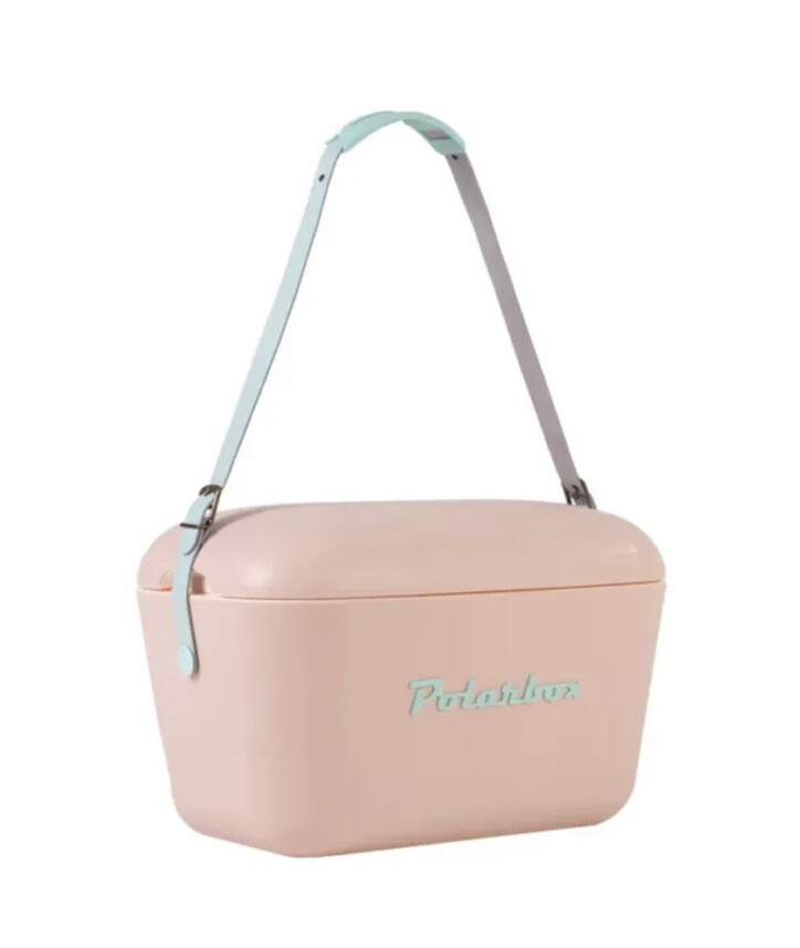 PolarBox Cooler Ice Box Retro Preppy Pink & Blue Soccer Football Mom ...