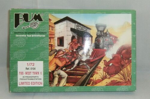 1:72 BUM FAR WEST TOWN FIGURE SET 4 104 NIB BARCELONA UNIVERSAL MODELS ...